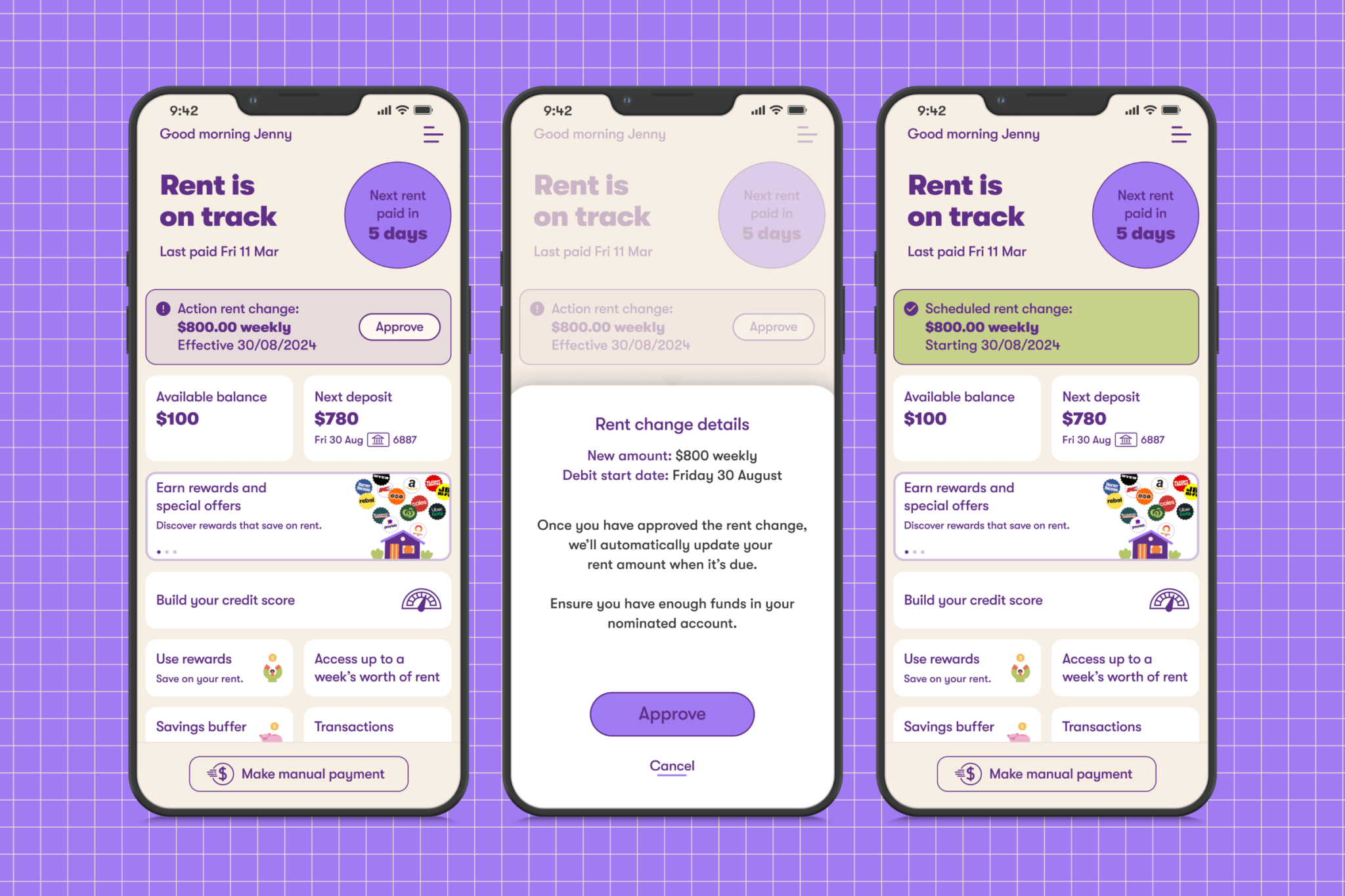 New feature: Rental adjustments - RentPay
